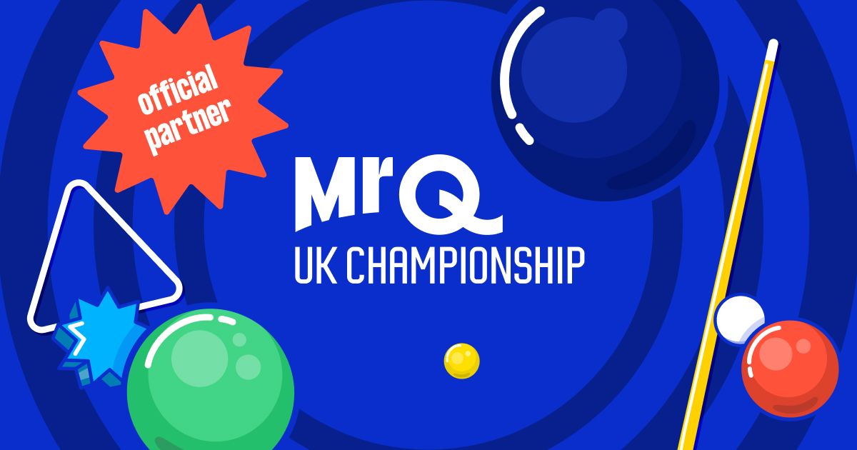 MrQ is the Lead Partner for UK Snooker Championship | Snooker News | MrQ UK